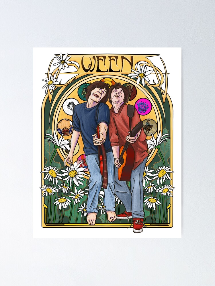 "Ween Art Nouveau " Poster for Sale by paigecassidy | Redbubble