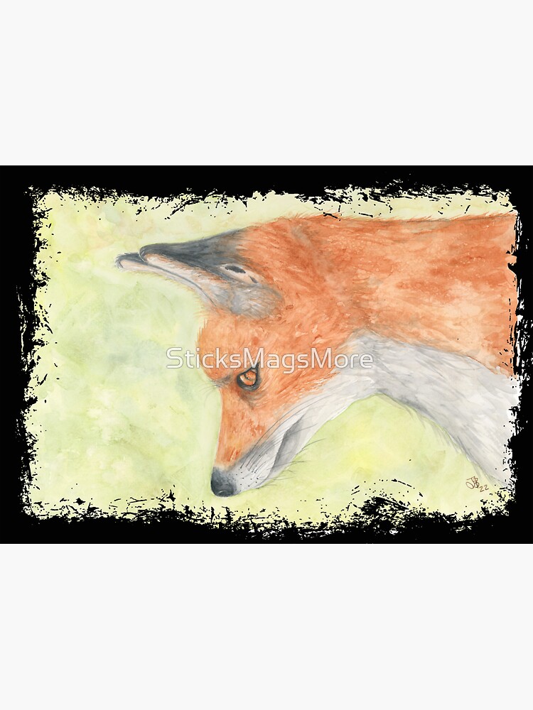 "Archie the Fox" Sticker for Sale by SticksMagsMore | Redbubble