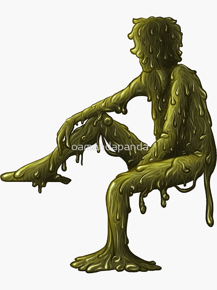 "Goop Monster Boy - Snot Yellow" Sticker for Sale by oamandapanda ...