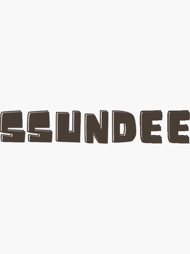 "Ssundee" Sticker by CarToOn-NE98 | Redbubble
