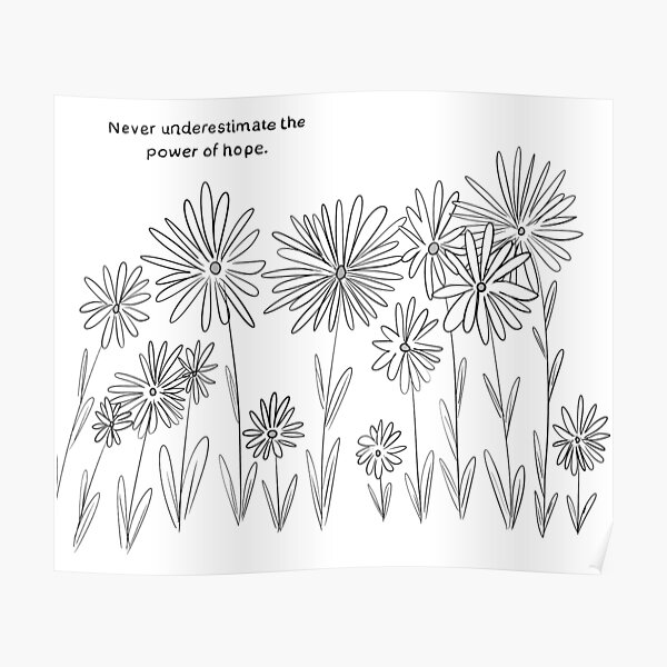 "Power of hope doodle" Poster by Treasuredreams | Redbubble