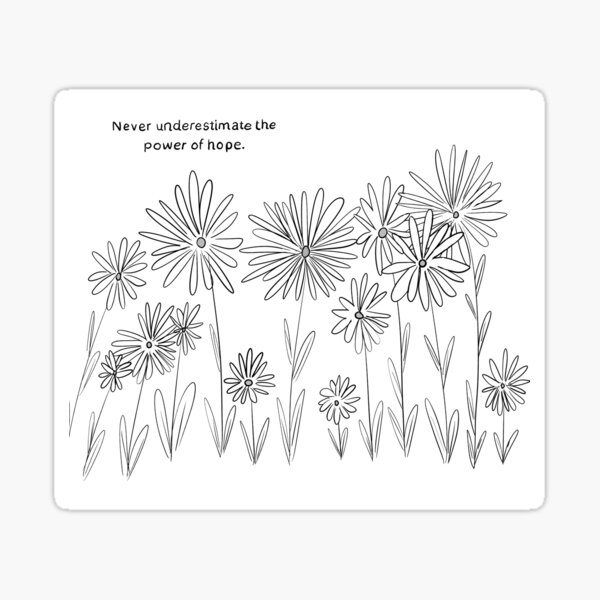 "Power of hope doodle" Sticker by Treasuredreams | Redbubble