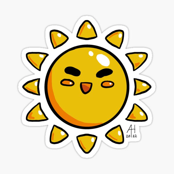 "Sunny" Sticker for Sale by Peppermintwisp | Redbubble
