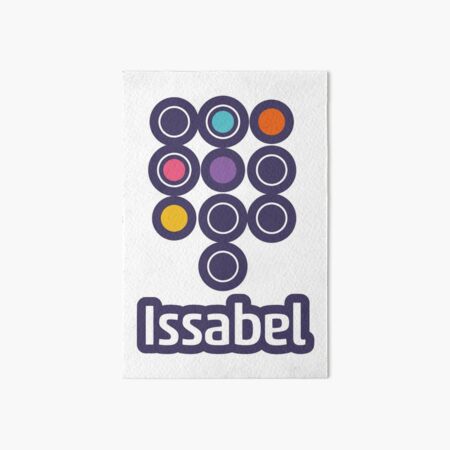"vertical issabel" Art Board Print by yourgeekside | Redbubble
