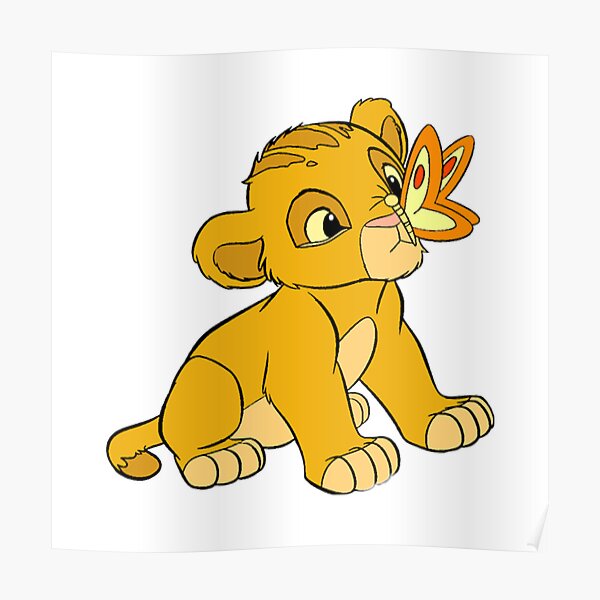 "Simba from the lion king" Poster for Sale by Lena-hk | Redbubble