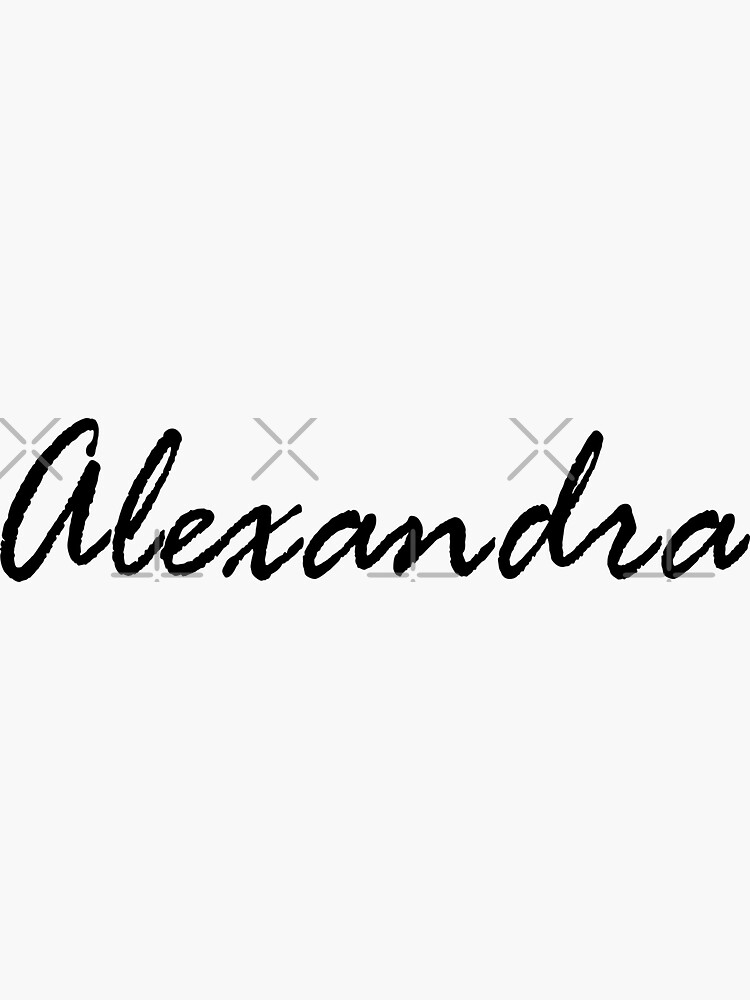 "Alexandra name design" Sticker by gmstockstudio | Redbubble