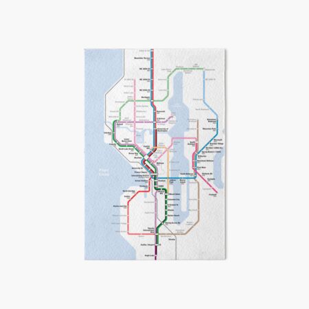 Lámina rígida «Mapa de la visión del metro de Seattle 2018» de ...