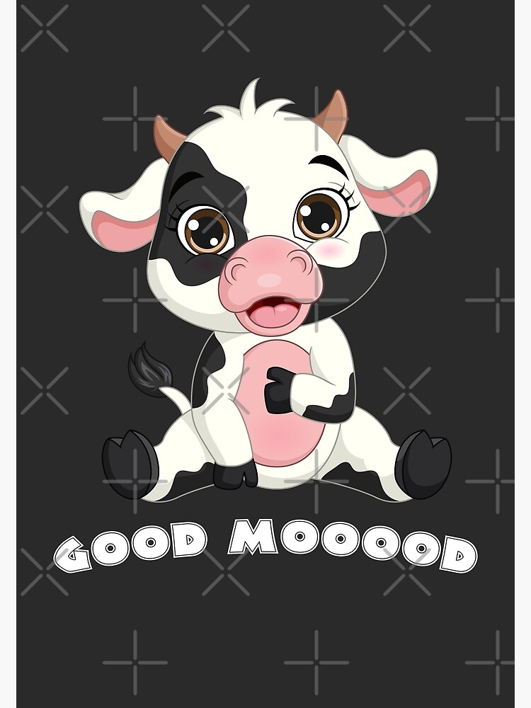 "Good Mooood Funny Cow Dad Joke" Poster for Sale by CoolSkin | Redbubble