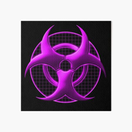 "Purple Biohazard Symbol" Art Board Print by Gilberticus | Redbubble