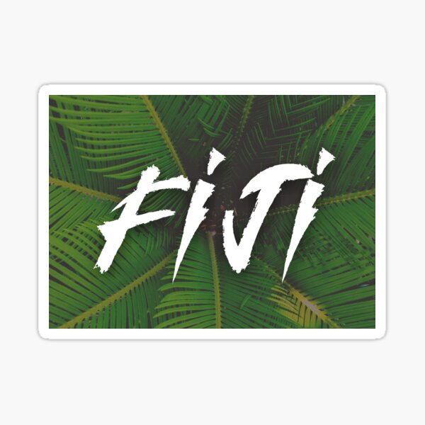 "Fiji" Sticker by PolyMicroMela | Redbubble