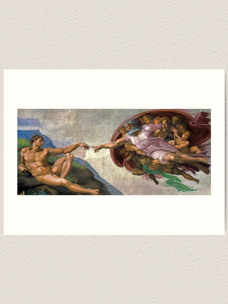 "The creation of Adam" Art Print for Sale by ana-design3 | Redbubble