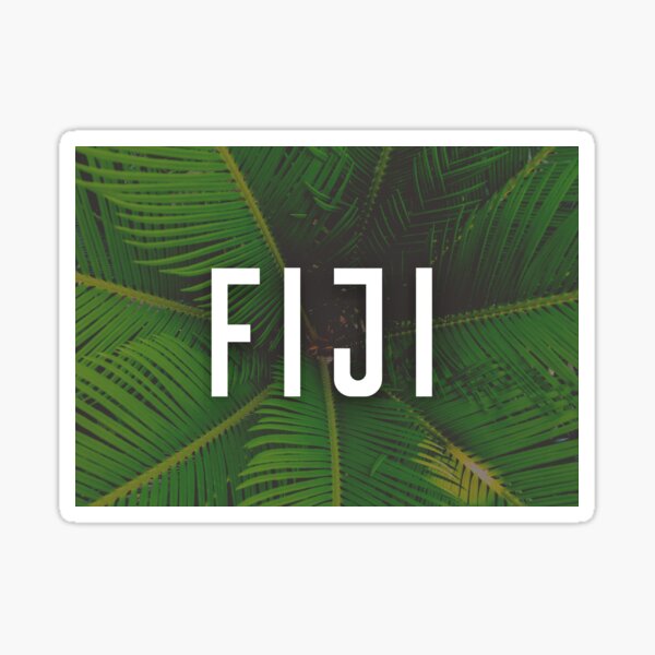 "Fiji" Sticker by PolyMicroMela | Redbubble