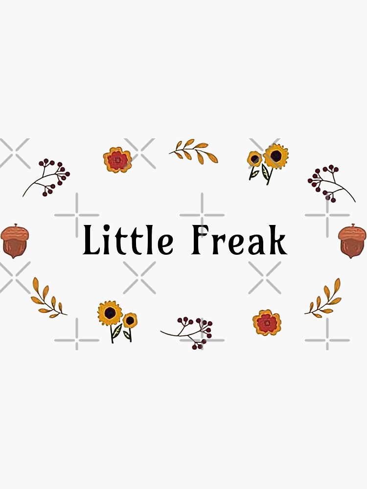 "little freak aesthetic " Sticker for Sale by haIfwayhome | Redbubble