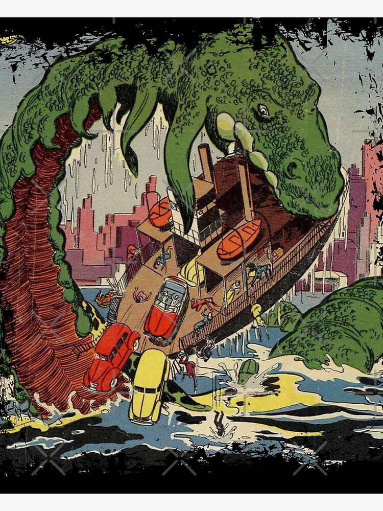 "Classic Sea Monster " Poster for Sale by ArtisticUploads | Redbubble