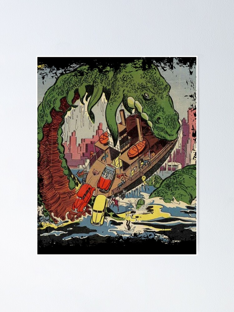 "Classic Sea Monster " Poster for Sale by ArtisticUploads | Redbubble