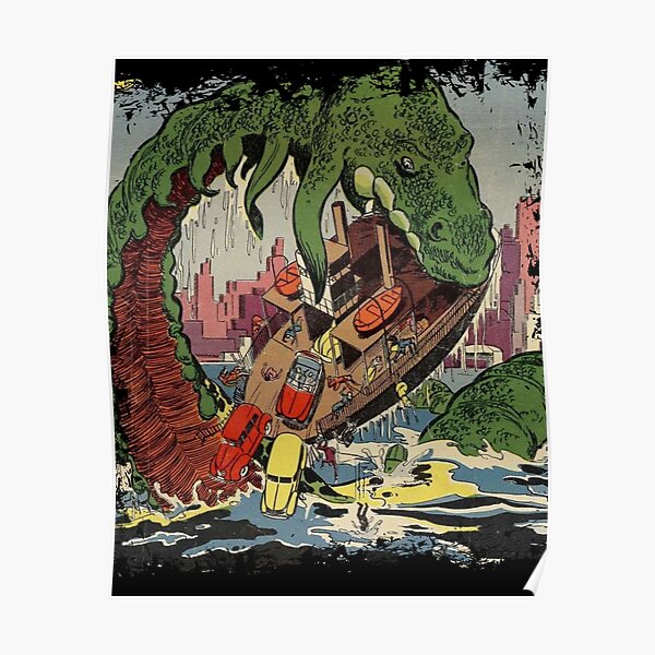 "Classic Sea Monster " Poster for Sale by ArtisticUploads | Redbubble