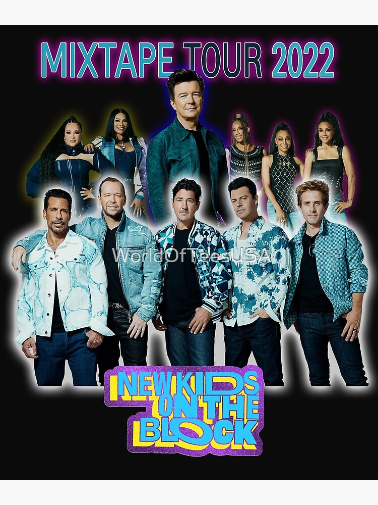 "NKOTB Mixtape Tour 2022" Poster for Sale by WorldOfTeesUSA | Redbubble