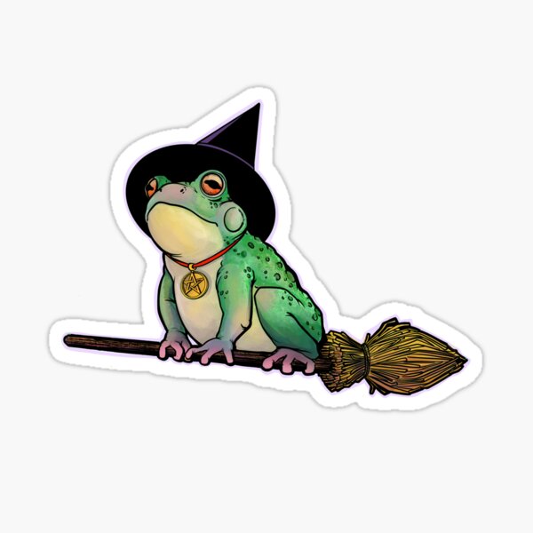 " Flying toad black" Sticker for Sale by HollyPierson | Redbubble