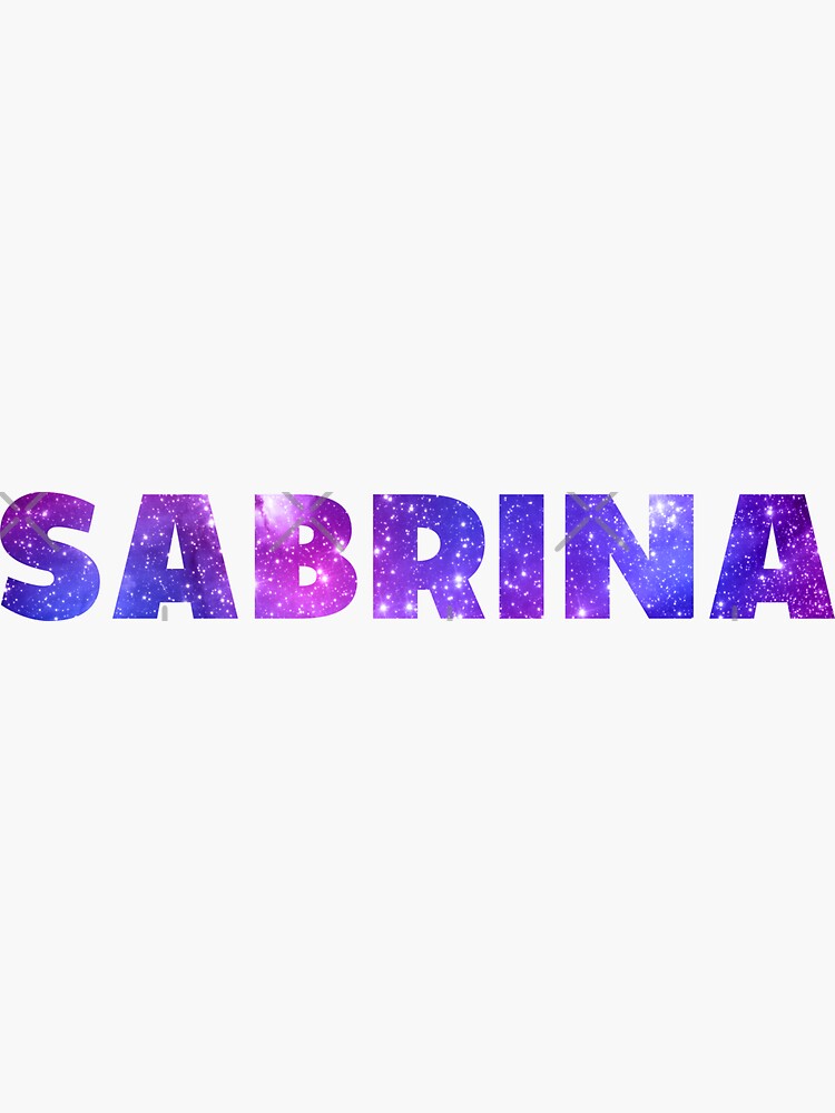 "Sabrina" Sticker by lucy-mac | Redbubble