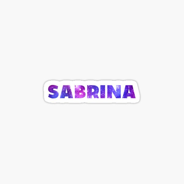 "Sabrina" Sticker by lucy-mac | Redbubble
