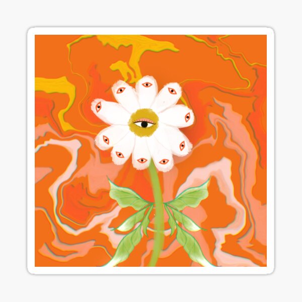 "Orange Daze" Sticker for Sale by campbellsthread | Redbubble