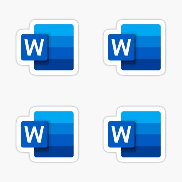 Microsoft Word X4 Sticker By Arttechtips Redbubble