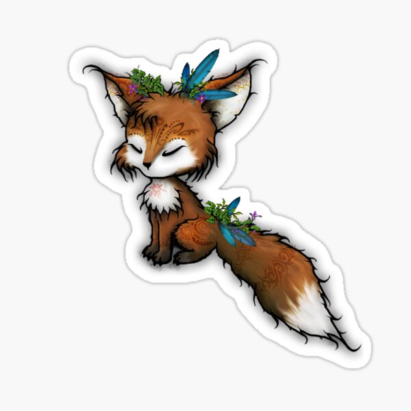 "Spirit Fox - Totem Animal " Sticker for Sale by THOMASCUM34 | Redbubble