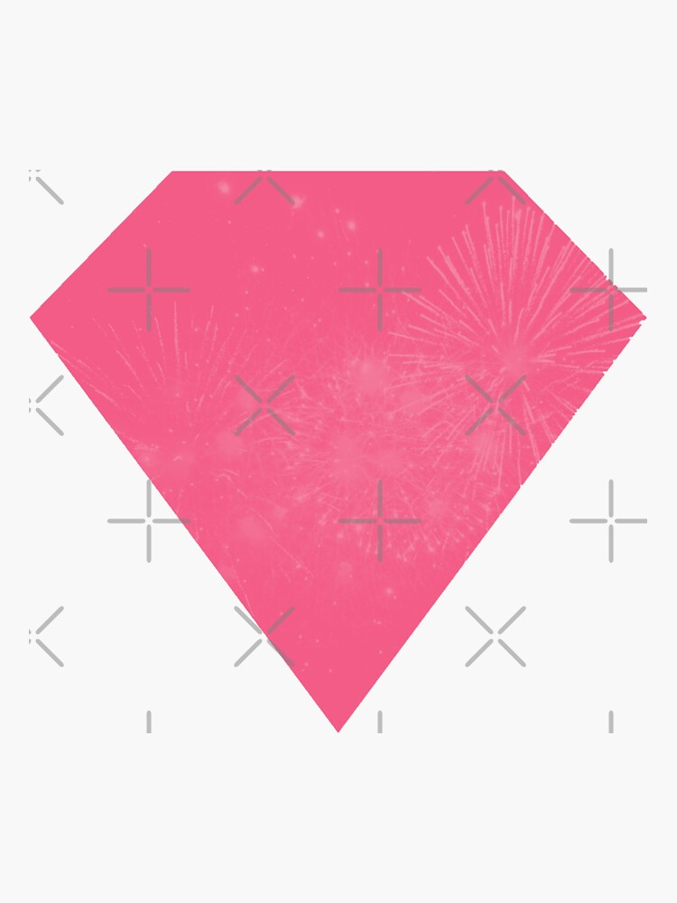 "Pink Diamond Pastel Fireworks" Sticker for Sale by ckar06 | Redbubble