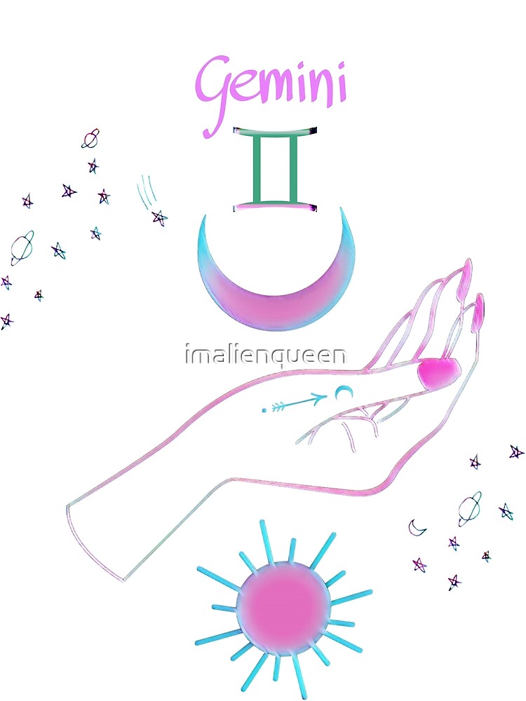 "Gemini astrology zodiac sign tshirt sticker" Poster for Sale by ...