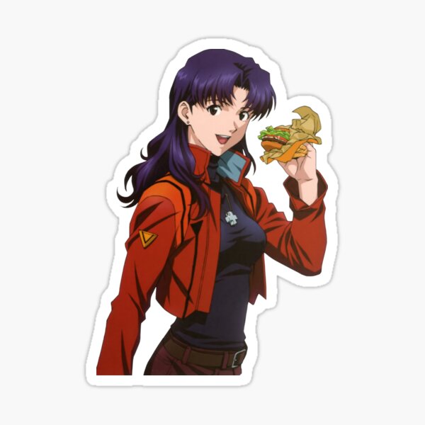 "Misato Katsuragi- Neon Genesis Evangelion" Sticker by AniePieArt ...