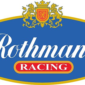 Rothmans Logo Rothmans Red Racing With Gold Outline Sticker 6", 8",