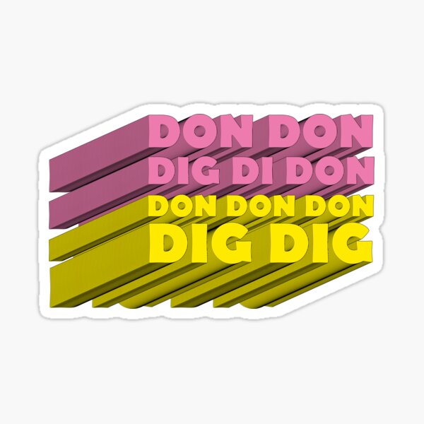 "Acorda, Pedrinho, don don dig di don" Sticker for Sale by leoheise ...