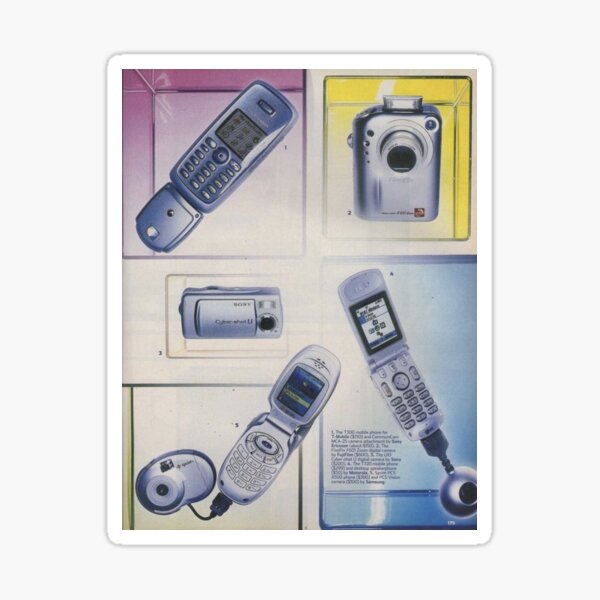 "cyber y2k tech magazine" Sticker by cutenightmares | Redbubble