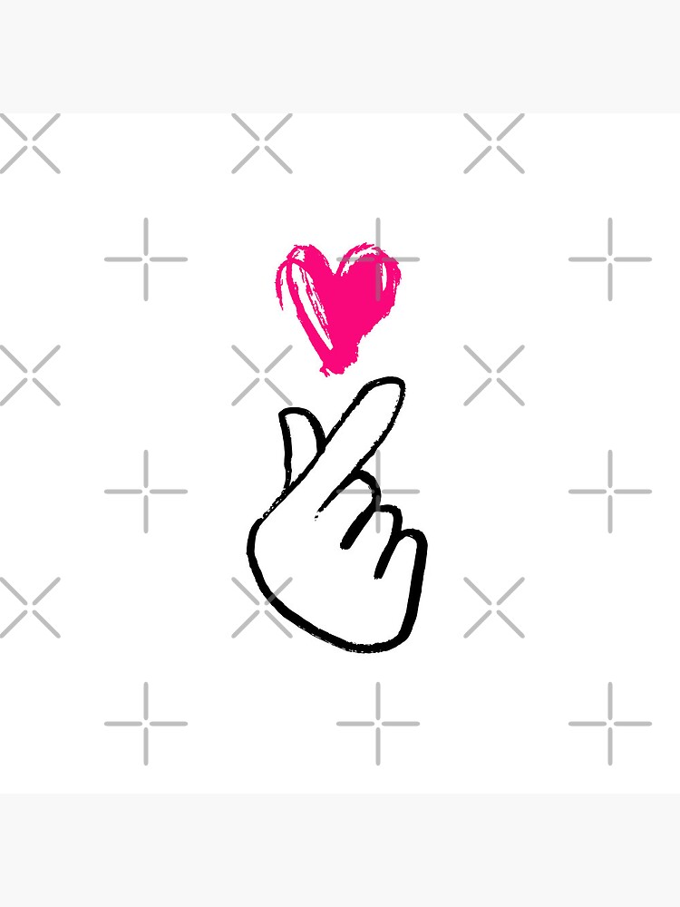 "Korean Finger Heart, Korean Love Sign, Korean Heart Hand Symbol, K-Pop ...