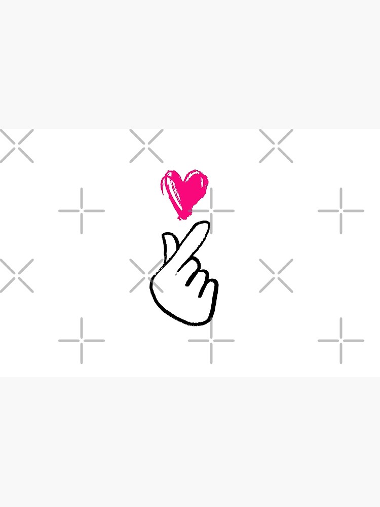 Bolsos de mano «Corazón de dedo coreano, signo de amor coreano, símbolo ...