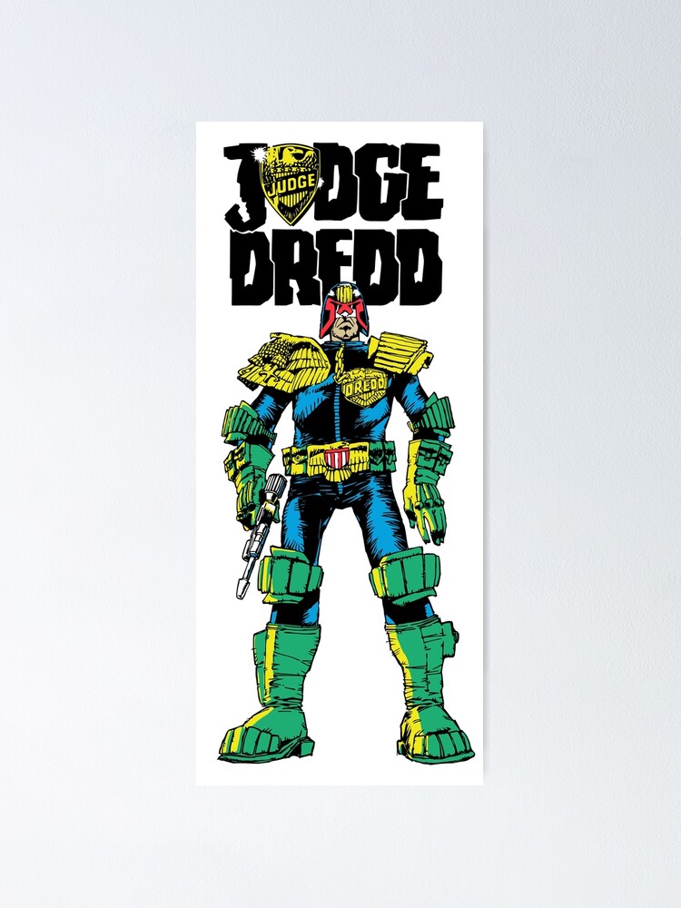 "Dredd: Judge, Jury and Executioner (black logo)" Poster for Sale by ...