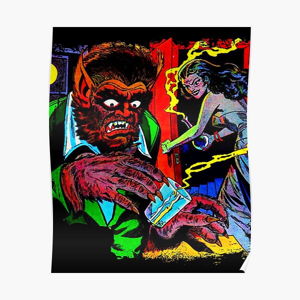 "Comic Book Fan Art Wolfman" Poster for Sale by ArtisticUploads | Redbubble