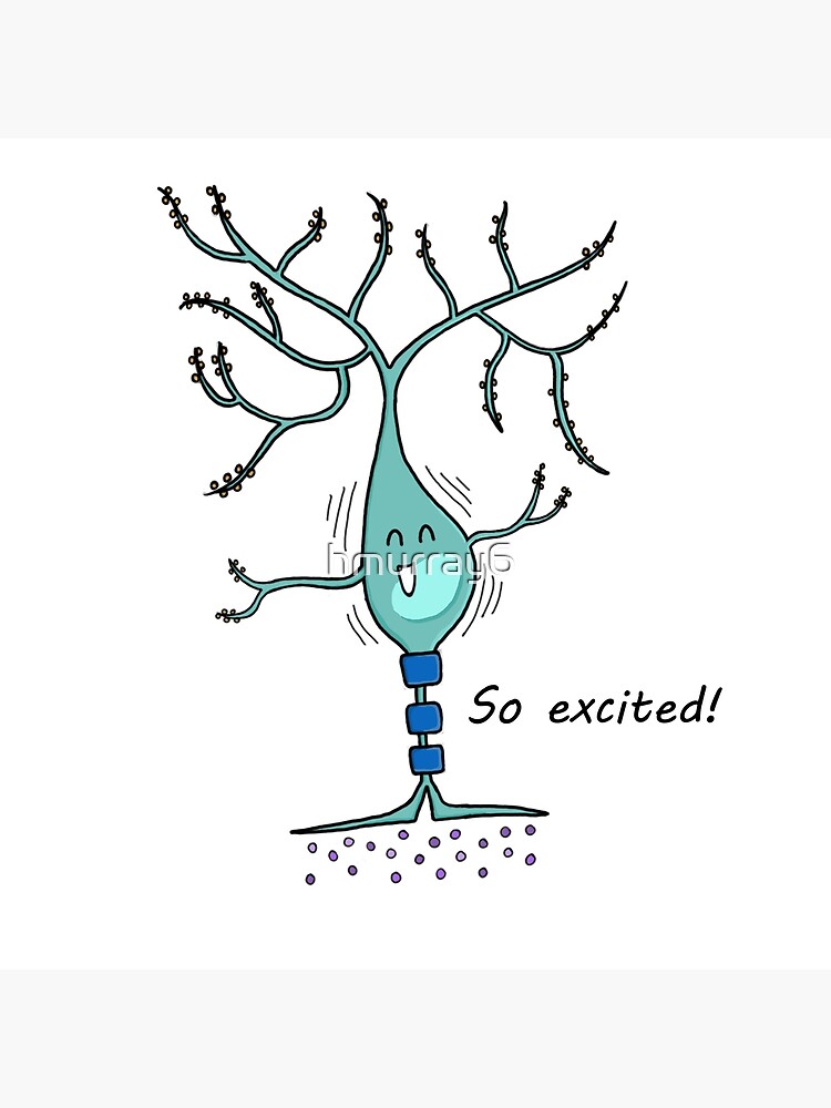 "Excited Neuron" Poster for Sale by hmurray6 | Redbubble