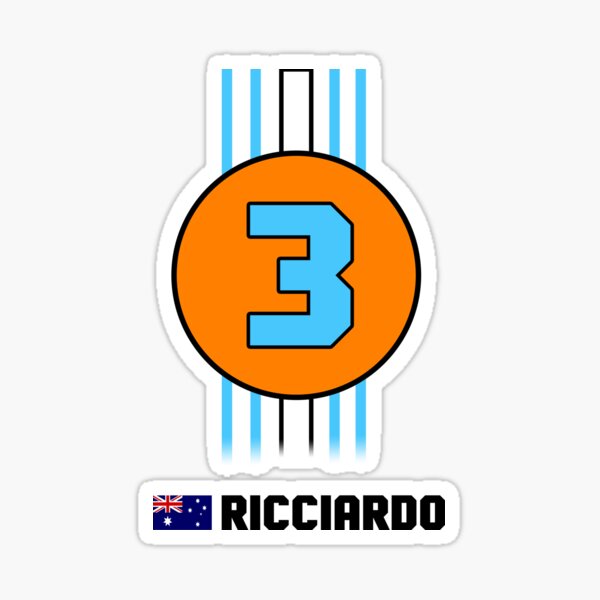 " 2022 Daniel Ricciardo Circle 3" Sticker for Sale by TheF1Fan | Redbubble