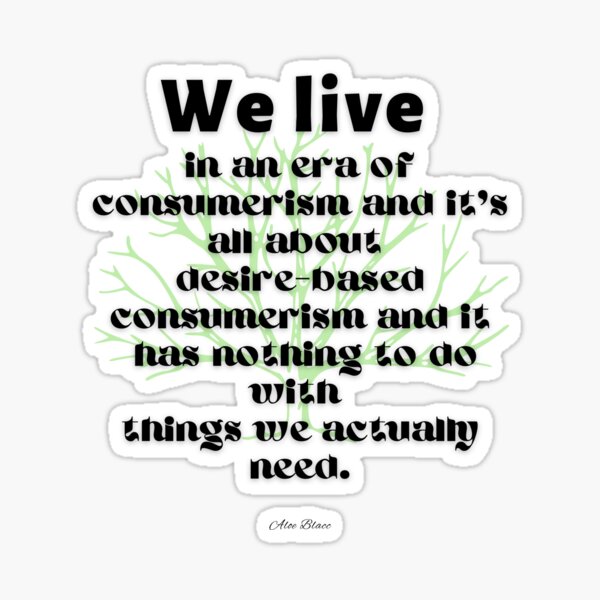 "anti consumerism 2 Art black and white unique Essential T-Shirt ...