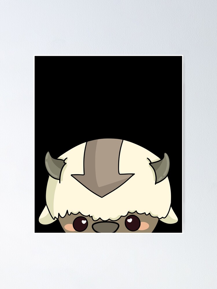 "Appa Chibi Anime Peeker Avatar" Poster for Sale by OtakuBoiz | Redbubble