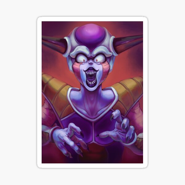 "Frieza" Sticker for Sale by Wagglezags | Redbubble