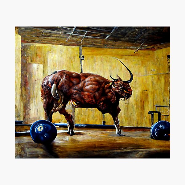 "The AI Generated Taurus" Photographic Print by CreepsnCryptids | Redbubble