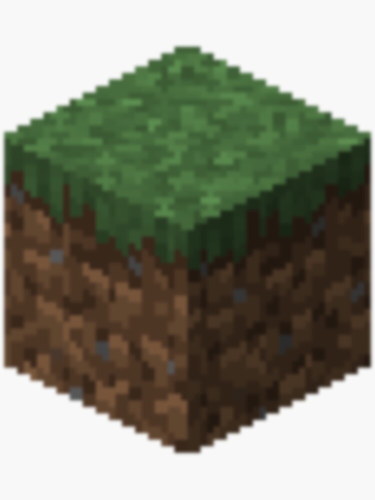"Grass block" Sticker for Sale by minedesign05 | Redbubble