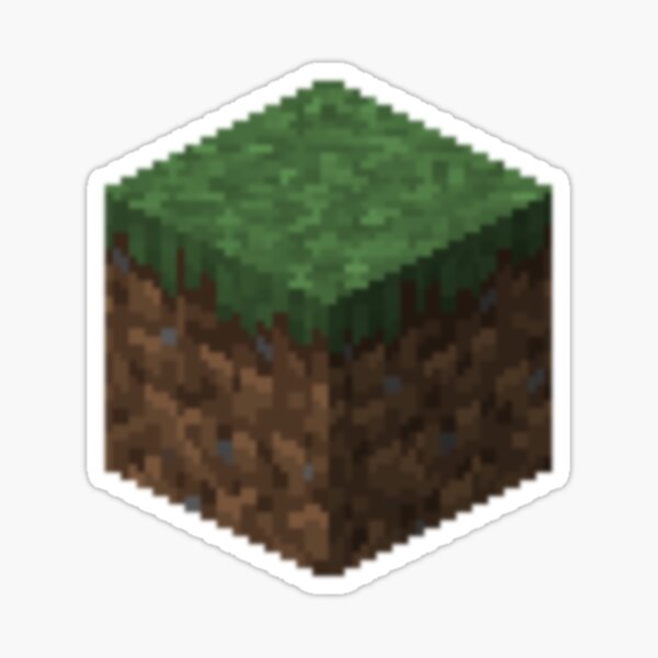 "Grass block" Sticker for Sale by minedesign05 | Redbubble