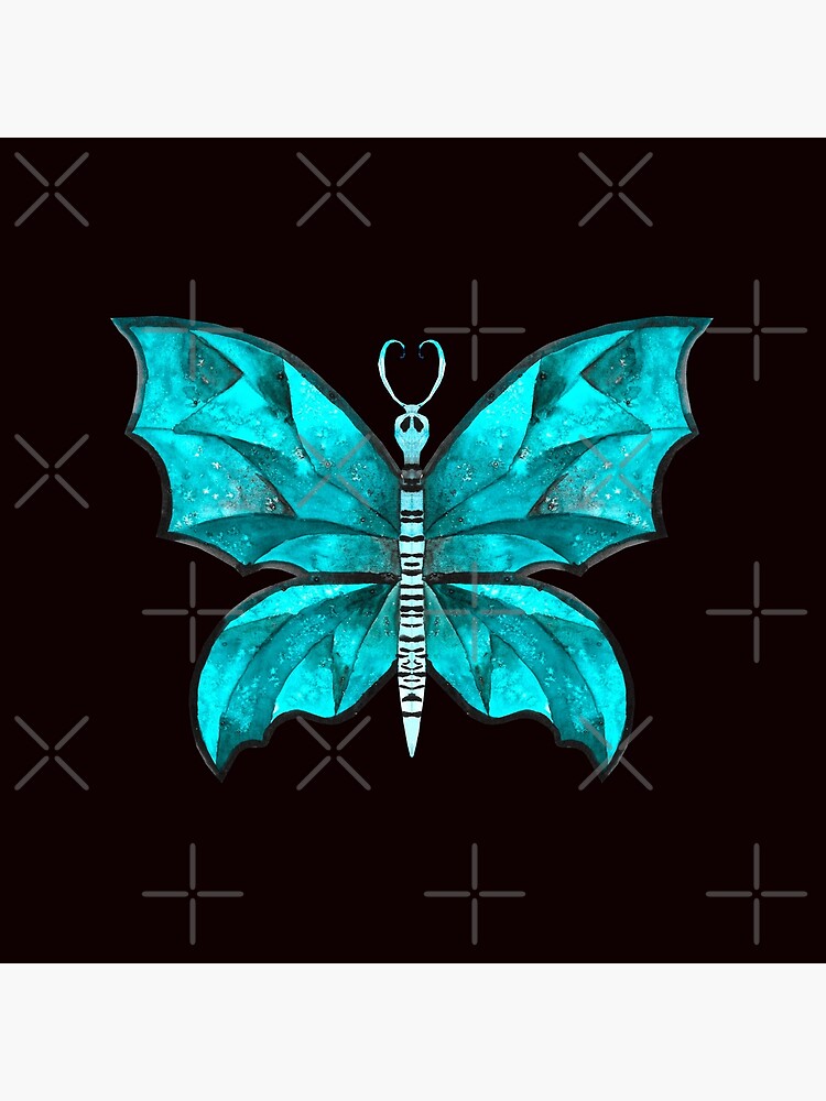 "Aqua butterfly" Poster for Sale by FGCART | Redbubble