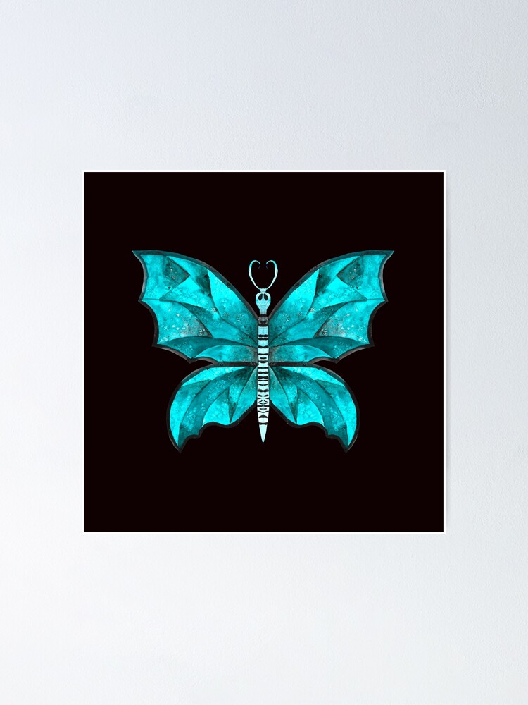 "Aqua butterfly" Poster for Sale by FGCART | Redbubble