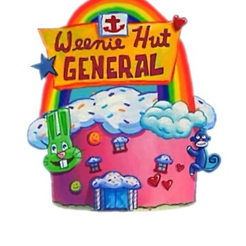 "Weenie Hut General " Sticker for Sale by IQproducts | Redbubble