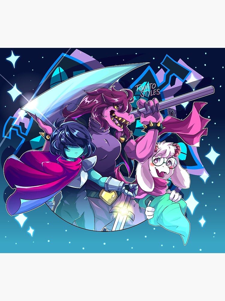 Póster «Deltarune Kris, Ralsei y susie» de TomatoStyles | Redbubble