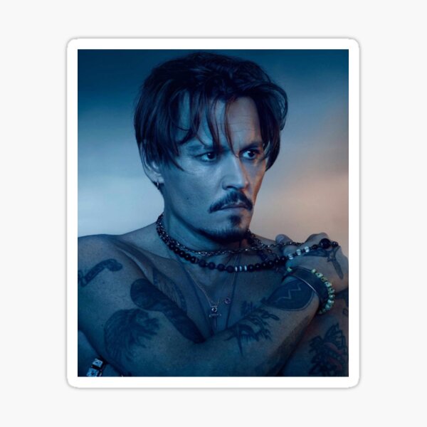"Limited Edition - Wallpaper Johnny Depp| Perfect Gift" Sticker for ...